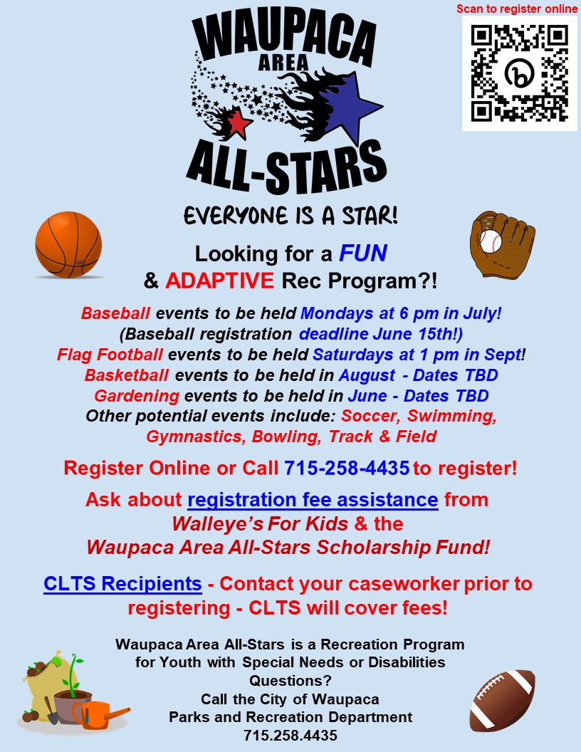 Waupaca Area All-Stars – City of Waupaca, WI