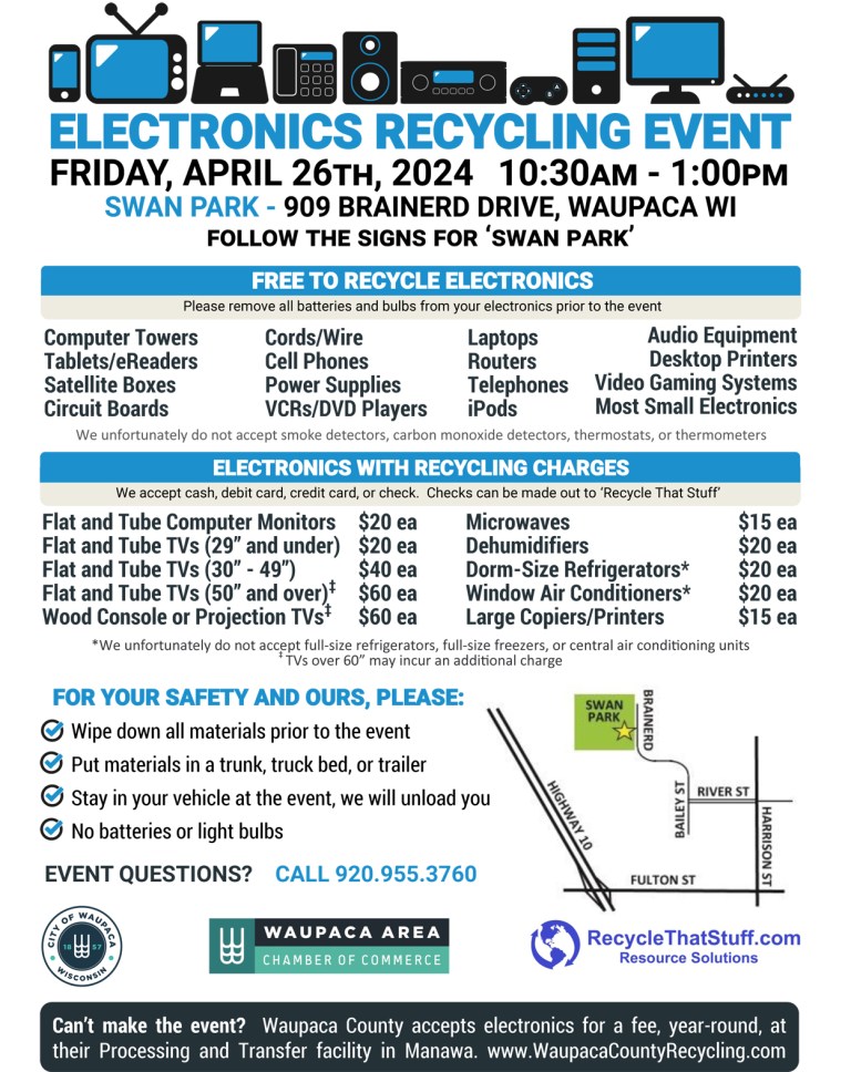 Waupaca—2024—Recycling-Event-Flyer – City of Waupaca, WI