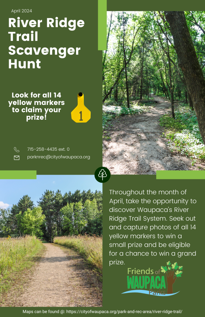 River Ridge Trail Scavenger Hunt – City of Waupaca, WI